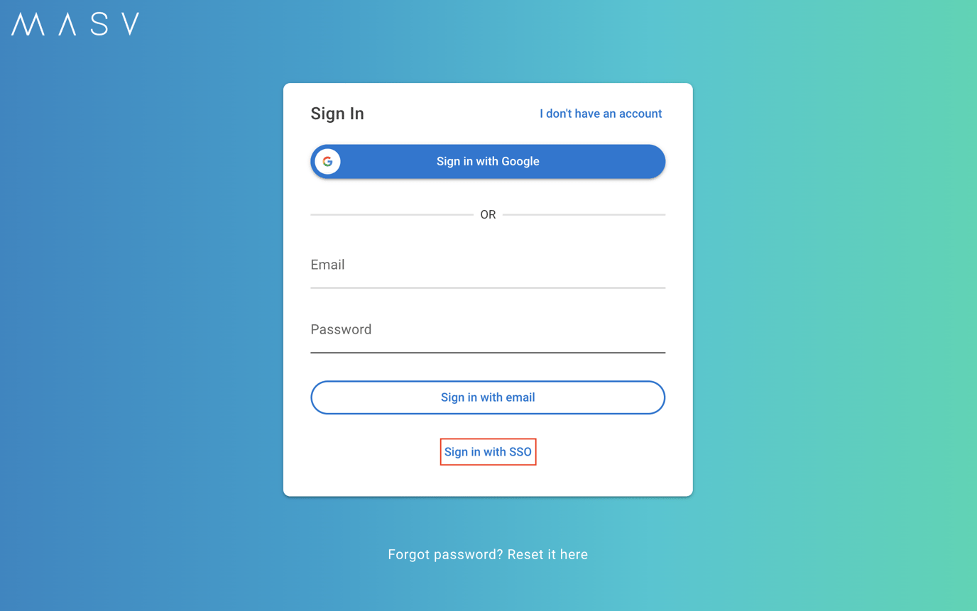 Getting Started with Single Sign-On (SSO)