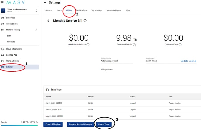 How do I cancel my account?