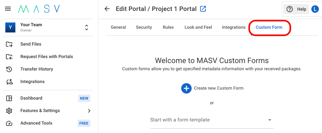 How to design a form to collect metadata