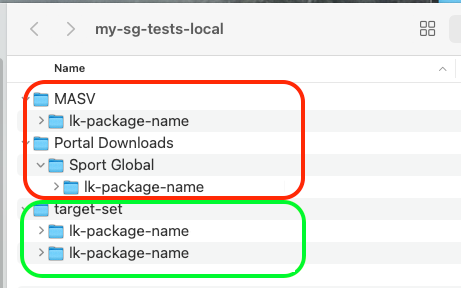 How to use Target Subdirectory