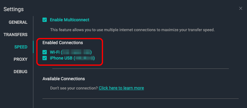 How to use Multiconnect channel bonding
